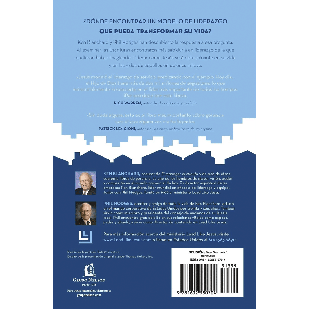 Un líder como Jesús - Ken Blanchard y Phil Hodges - Librería Kyrios