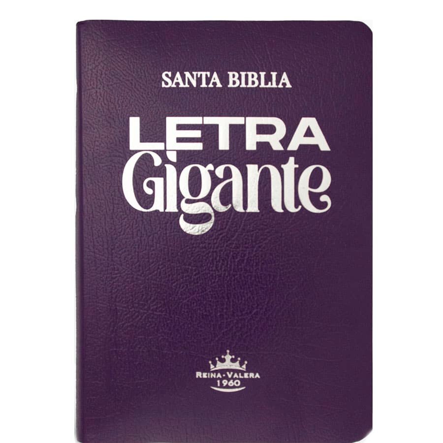 Biblia Reina Valera 1960 Letra Gigante Flexible Filo Plateado Tamaño ...