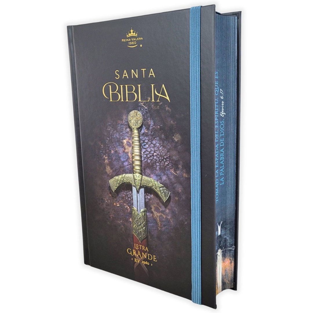 Biblia Reina Valera 1960 Letra GRANDE Espada Tapa Dura con Liga ...